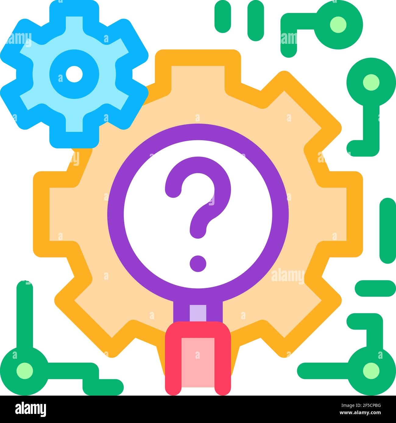 process researcher color icon vector illustration sign Stock Vector ...