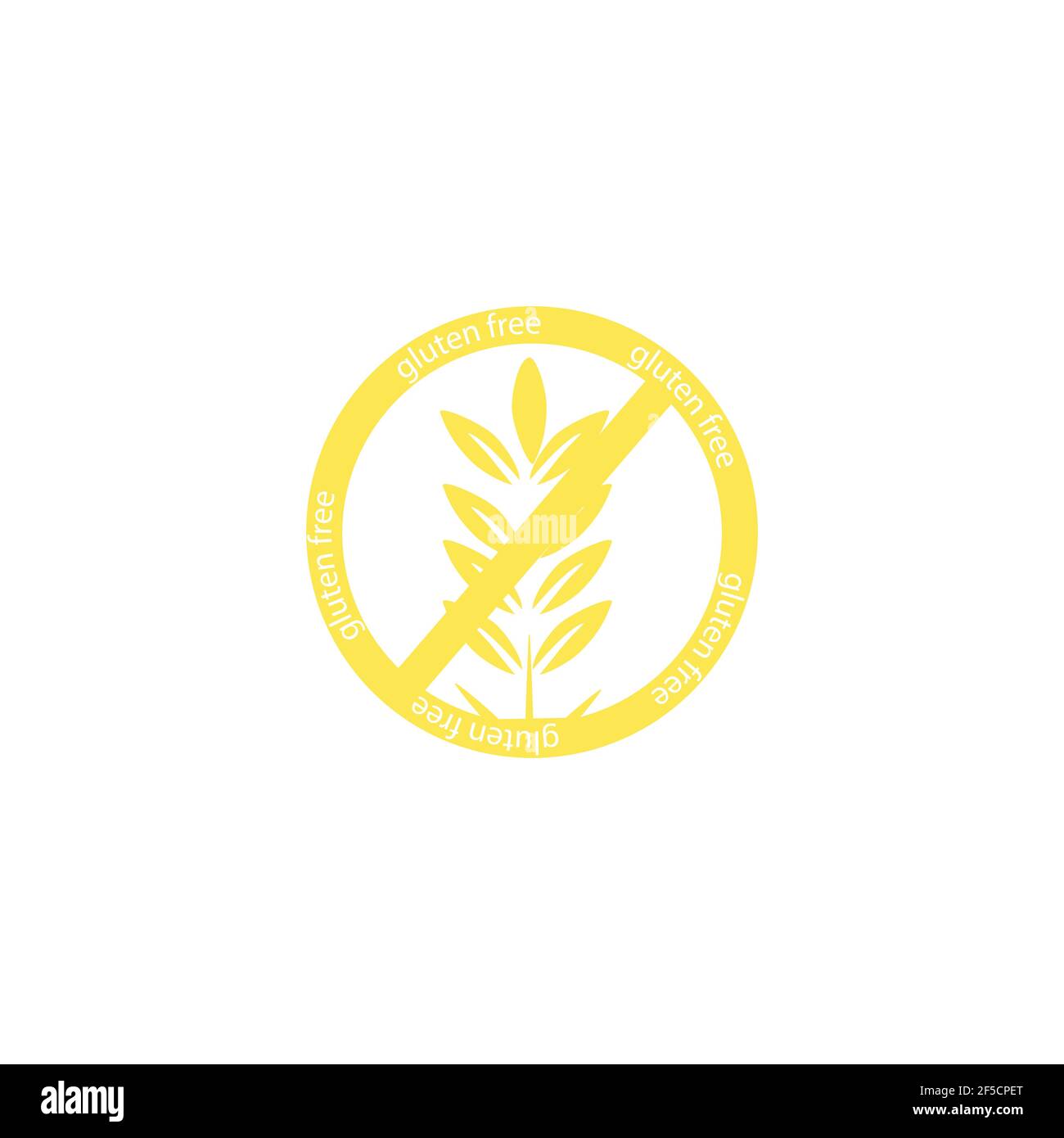 Gluten free vector icon isolated on white background Stock Vector Image ...