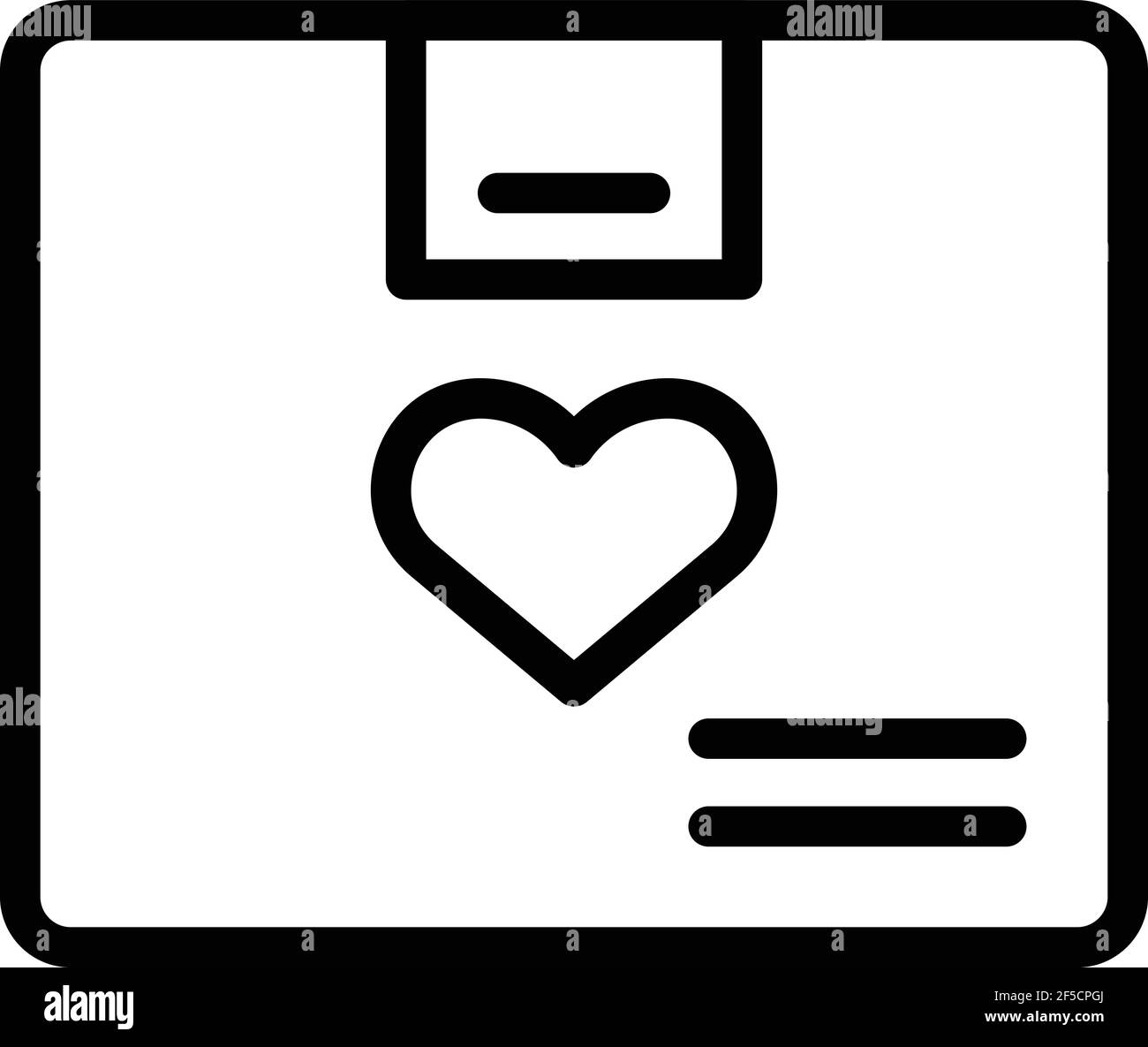 Donation point icon. Outline donation point vector icon for web design ...