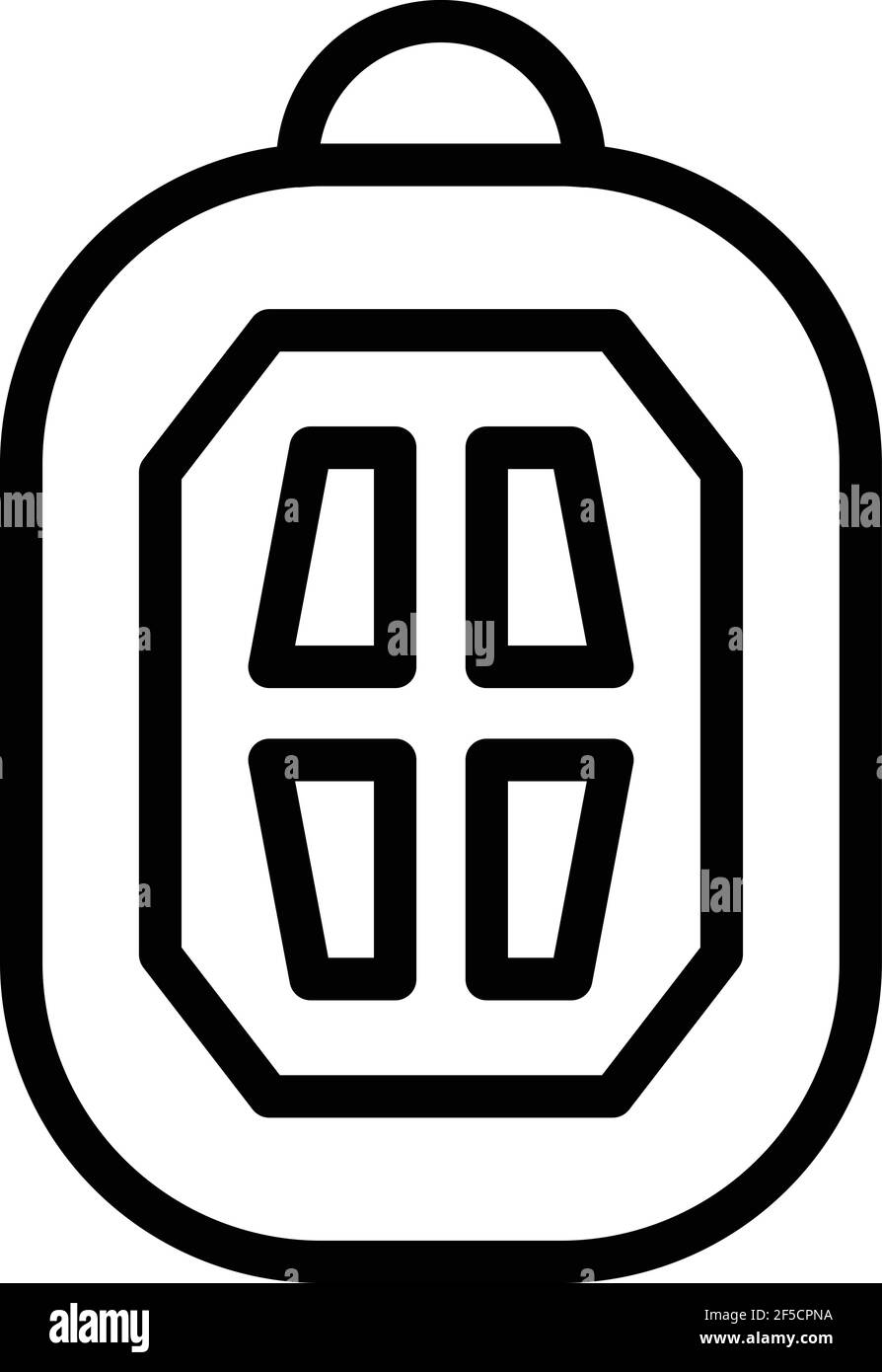 Security car keyless icon. Outline security car keyless vector icon for ...