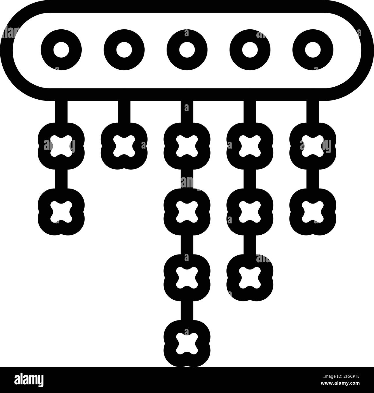 Cyber cipher icon. Outline cyber cipher vector icon for web design ...