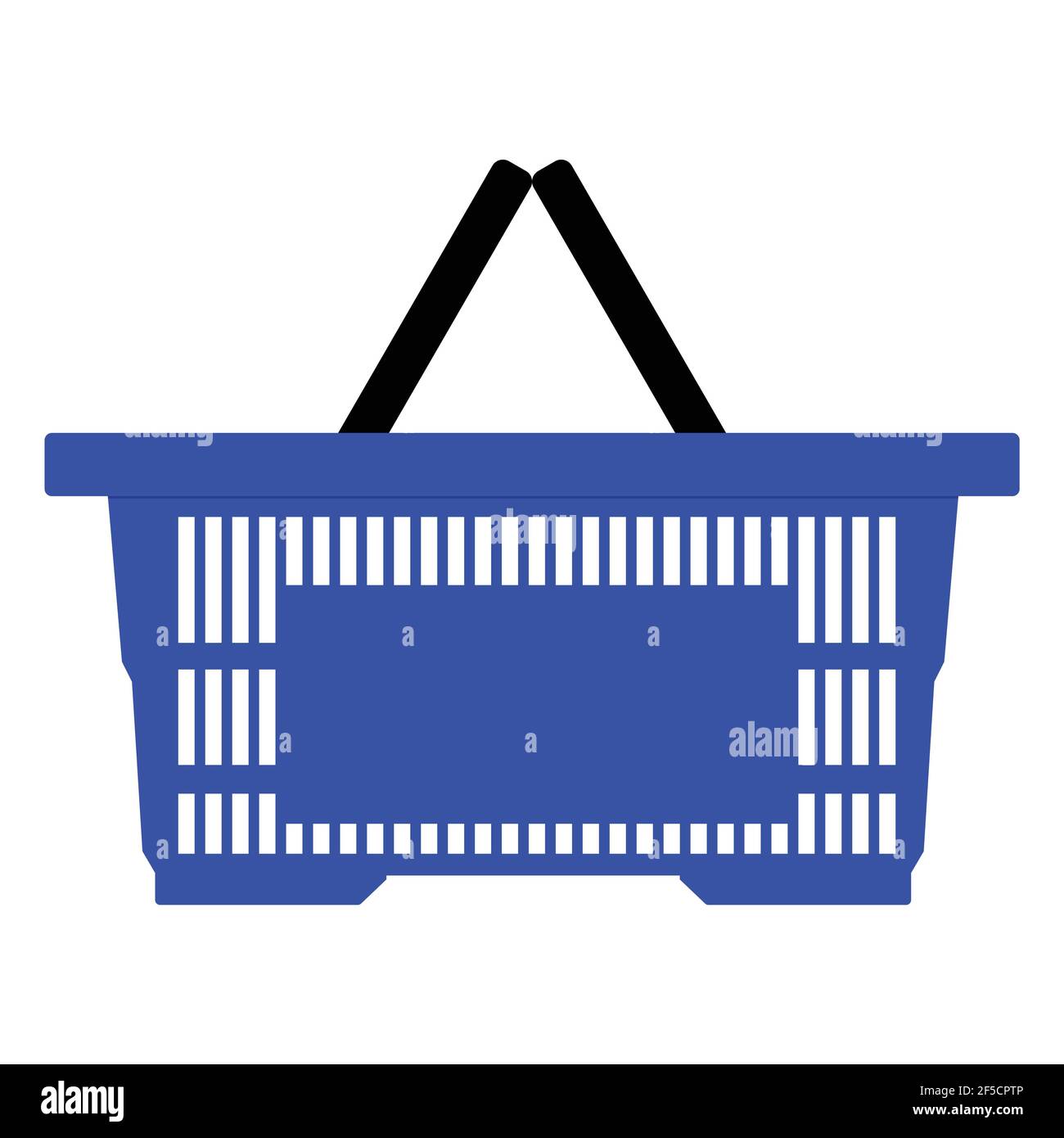 Blue grocery basket on Stock Vector Images - Alamy