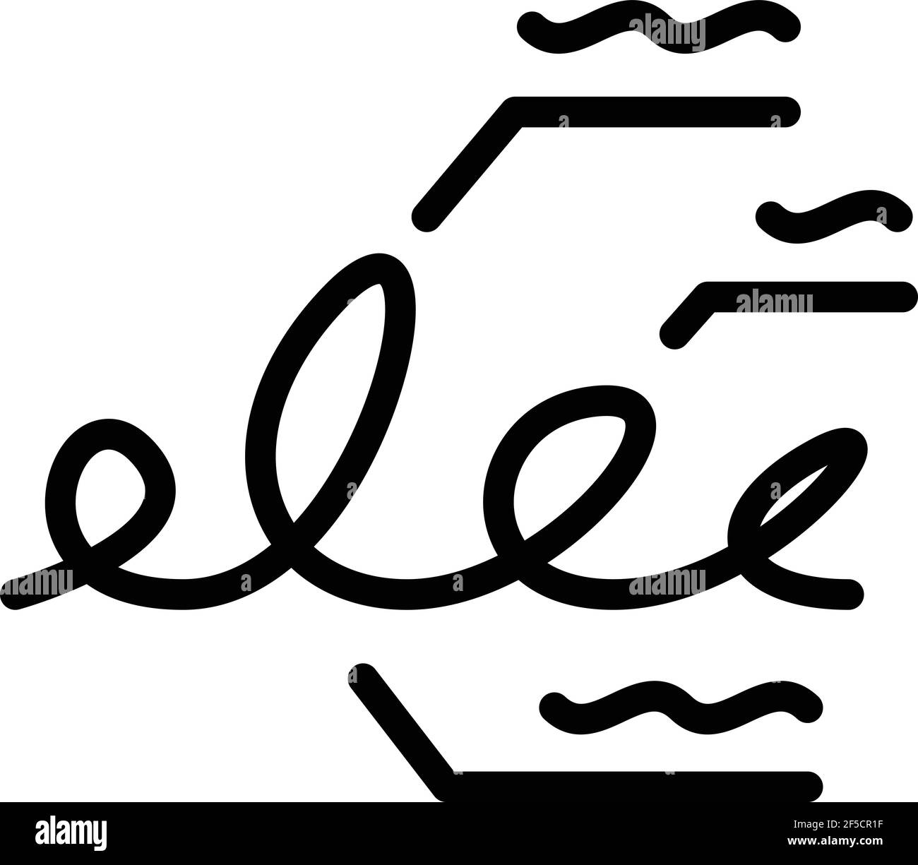 Letter cipher icon. Outline letter cipher vector icon for web design ...