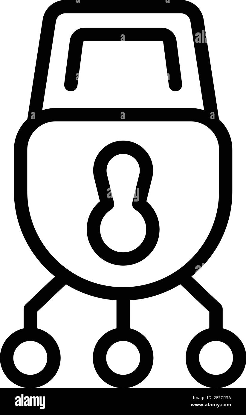 Safety Password Icon Outline Safety Password Vector Icon For Web Design Isolated On White