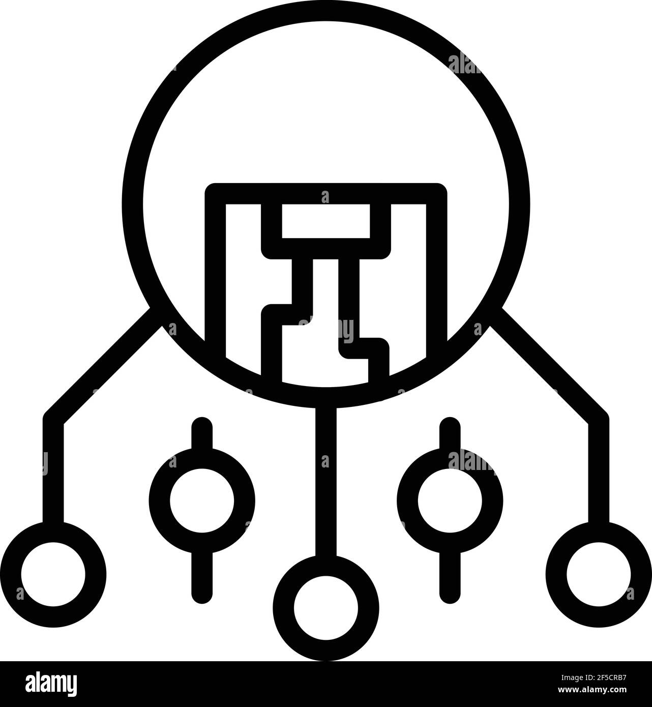 Cipher combination icon. Outline cipher combination vector icon for web ...