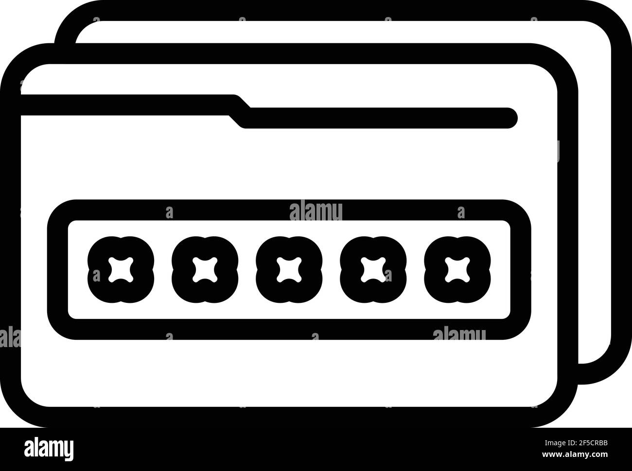 Digital cipher icon. Outline digital cipher vector icon for web design ...