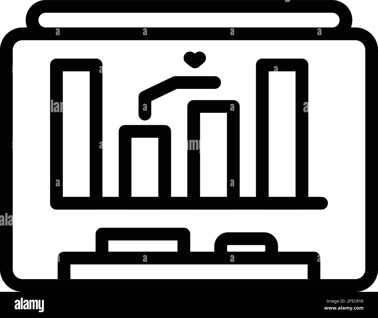 Ergonomic icon. Outline ergonomic vector icon for web design isolated ...