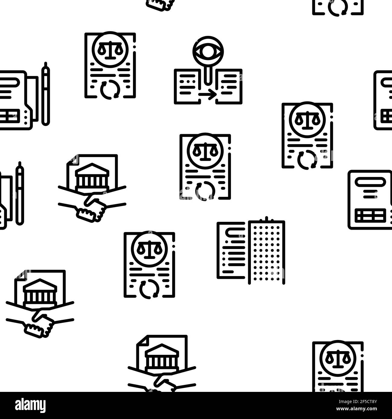 Policies Data Process Seamless Pattern Vector Stock Vector Image & Art ...