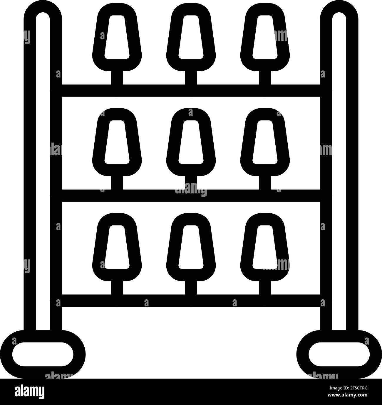 Textile factory icon. Outline textile factory vector icon for web ...