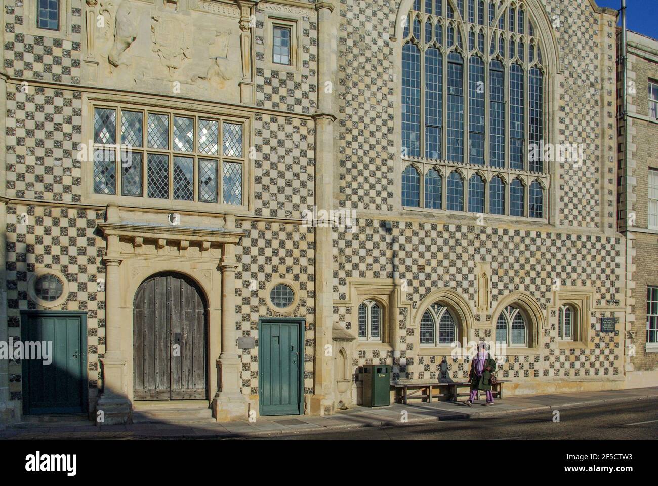 Facade of the 15th century Trinity Guildhall, with its distinctive ...