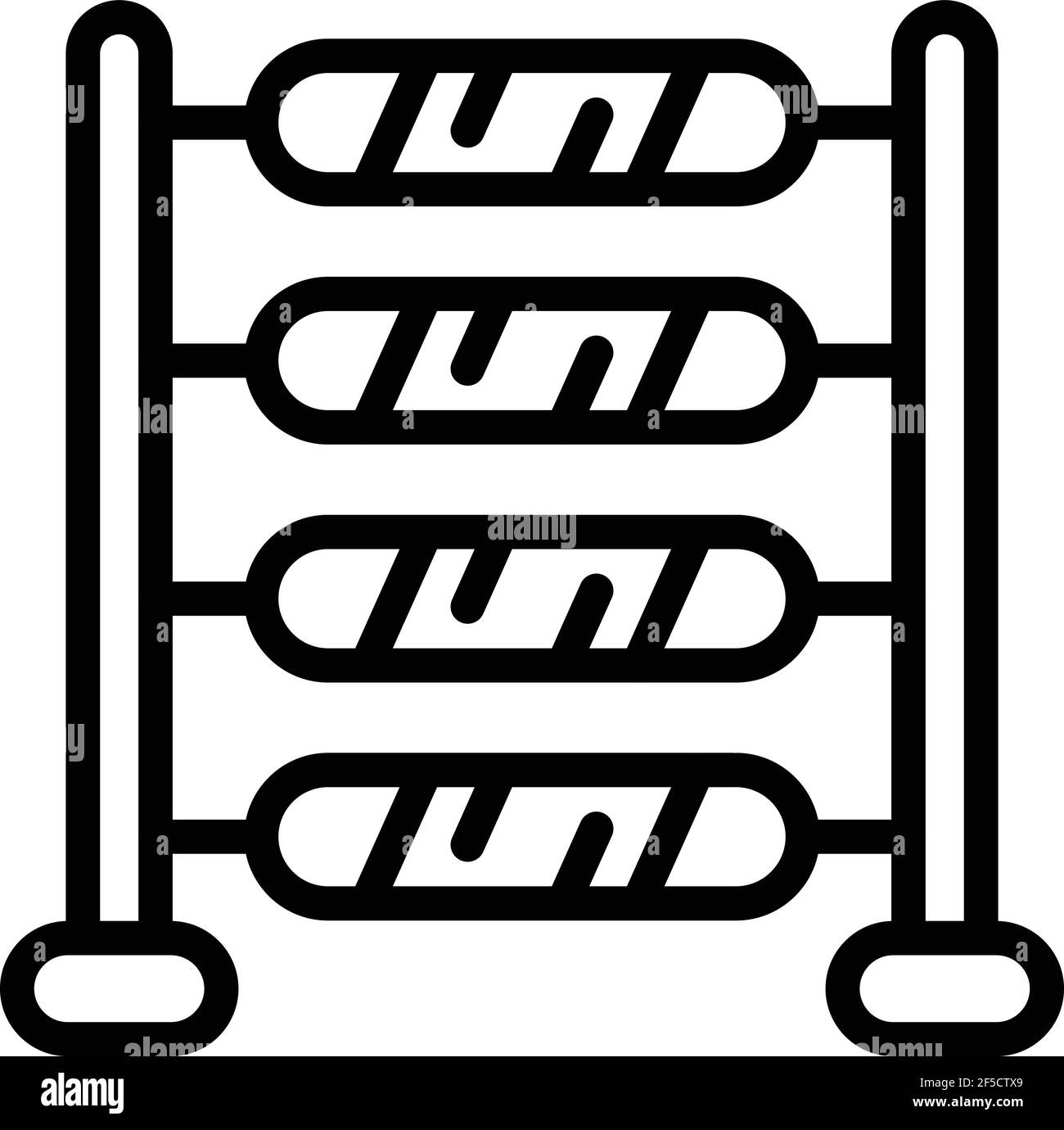 Loom machine icon. Outline loom machine vector icon for web design ...