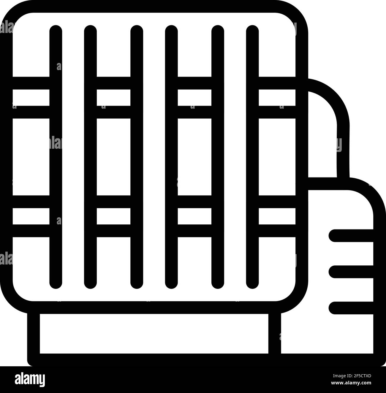 Thread processing icon. Outline thread processing vector icon for web ...