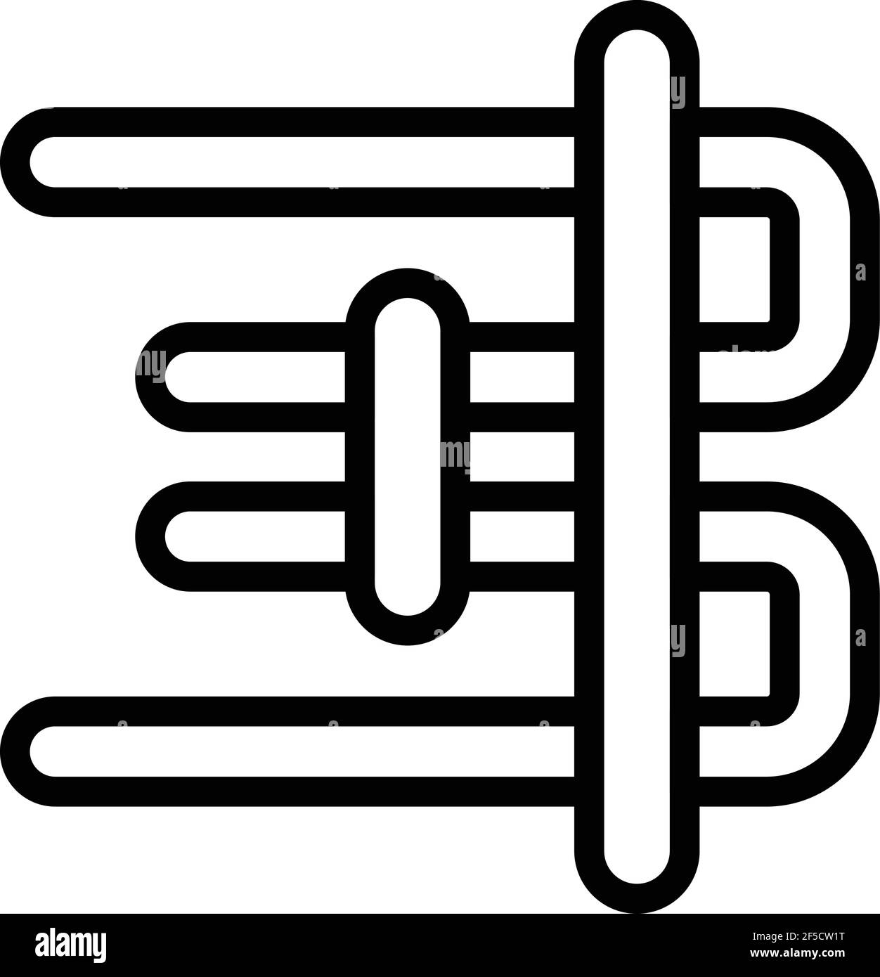 Yarn production icon. Outline yarn production vector icon for web ...