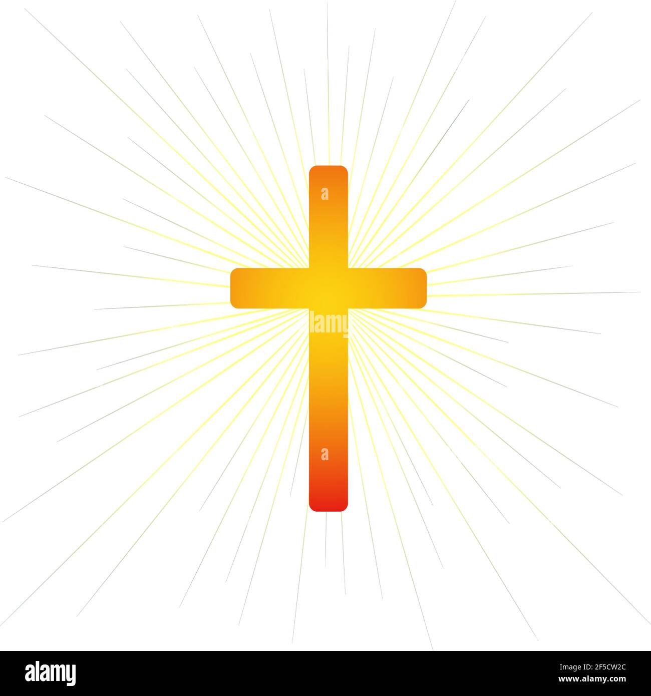 Easter. The symbol of the cross - the resurrection of Jesus Christ with ...