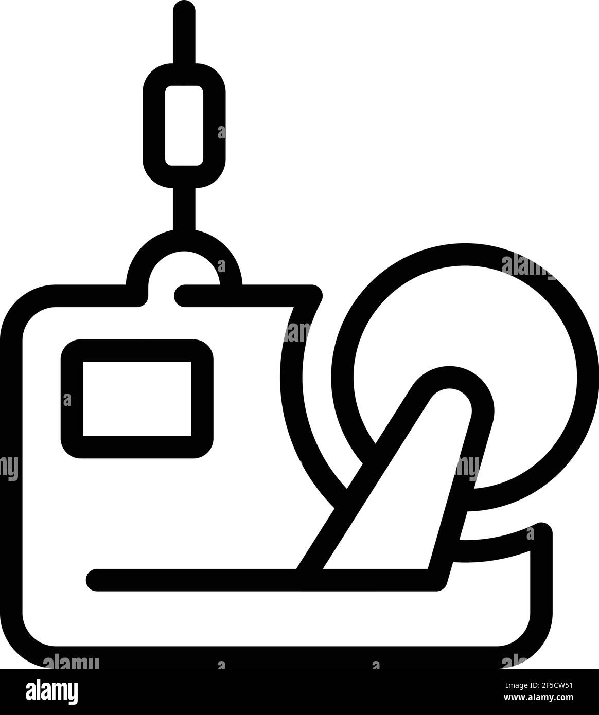 Textile mill equipment icon. Outline textile mill equipment vector icon ...