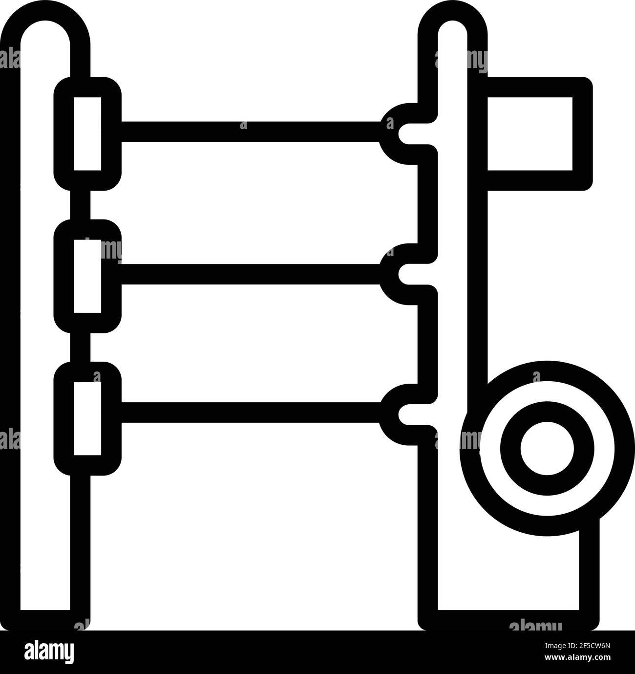 Loom machine icon. Outline loom machine vector icon for web design ...