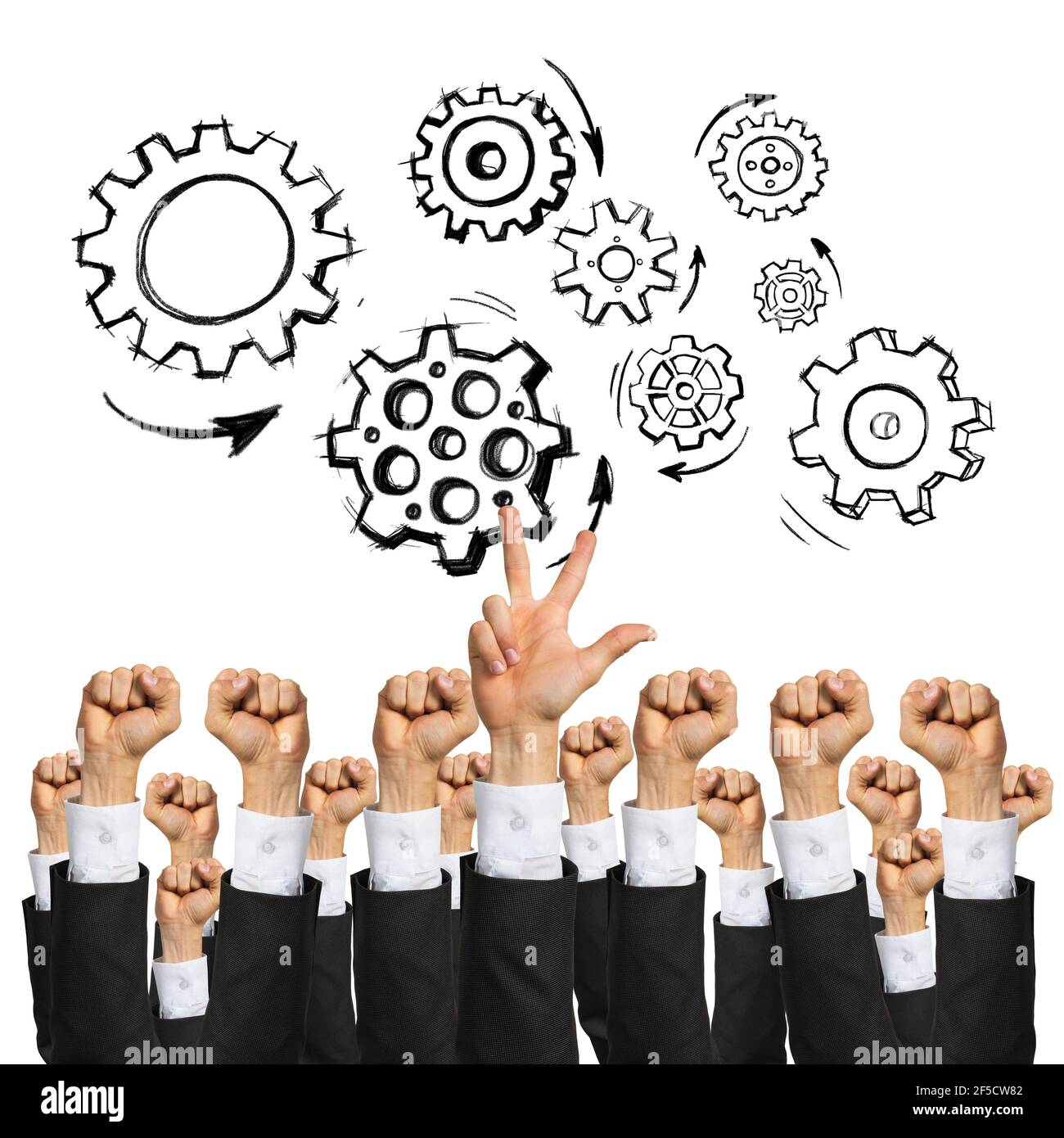 Business and teamwork concept Stock Photo - Alamy