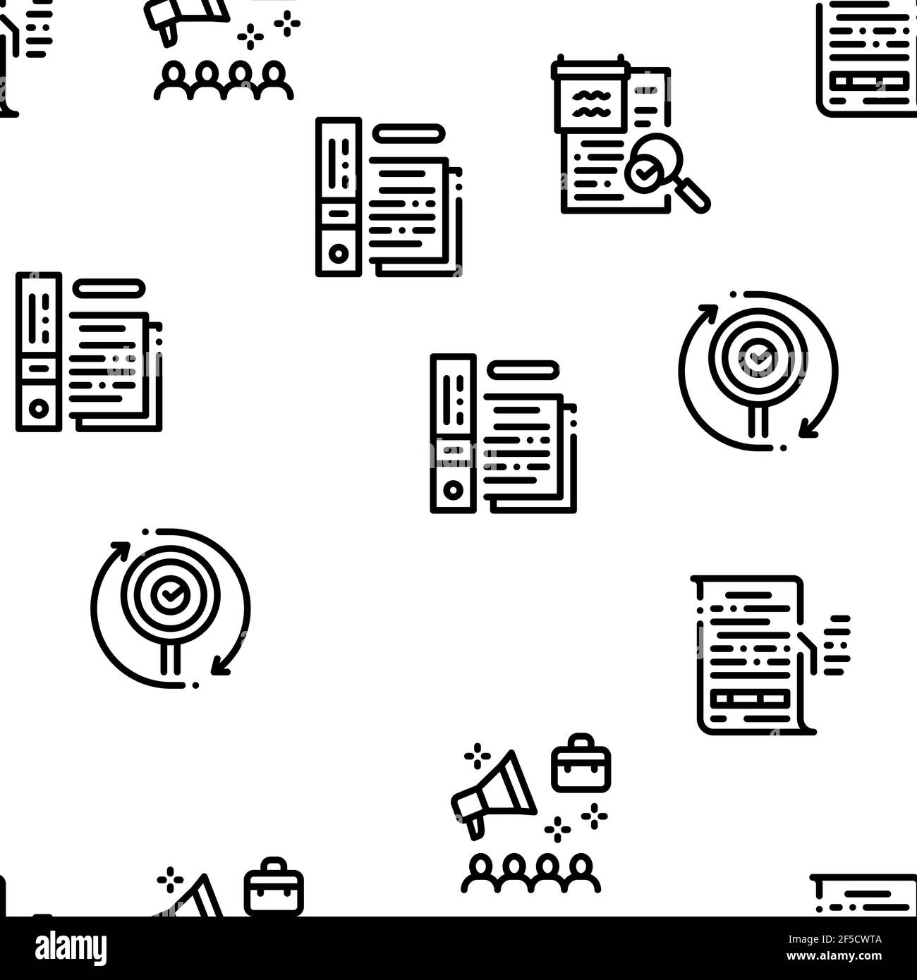 Audit Finance Report Seamless Pattern Vector Stock Vector Image & Art ...