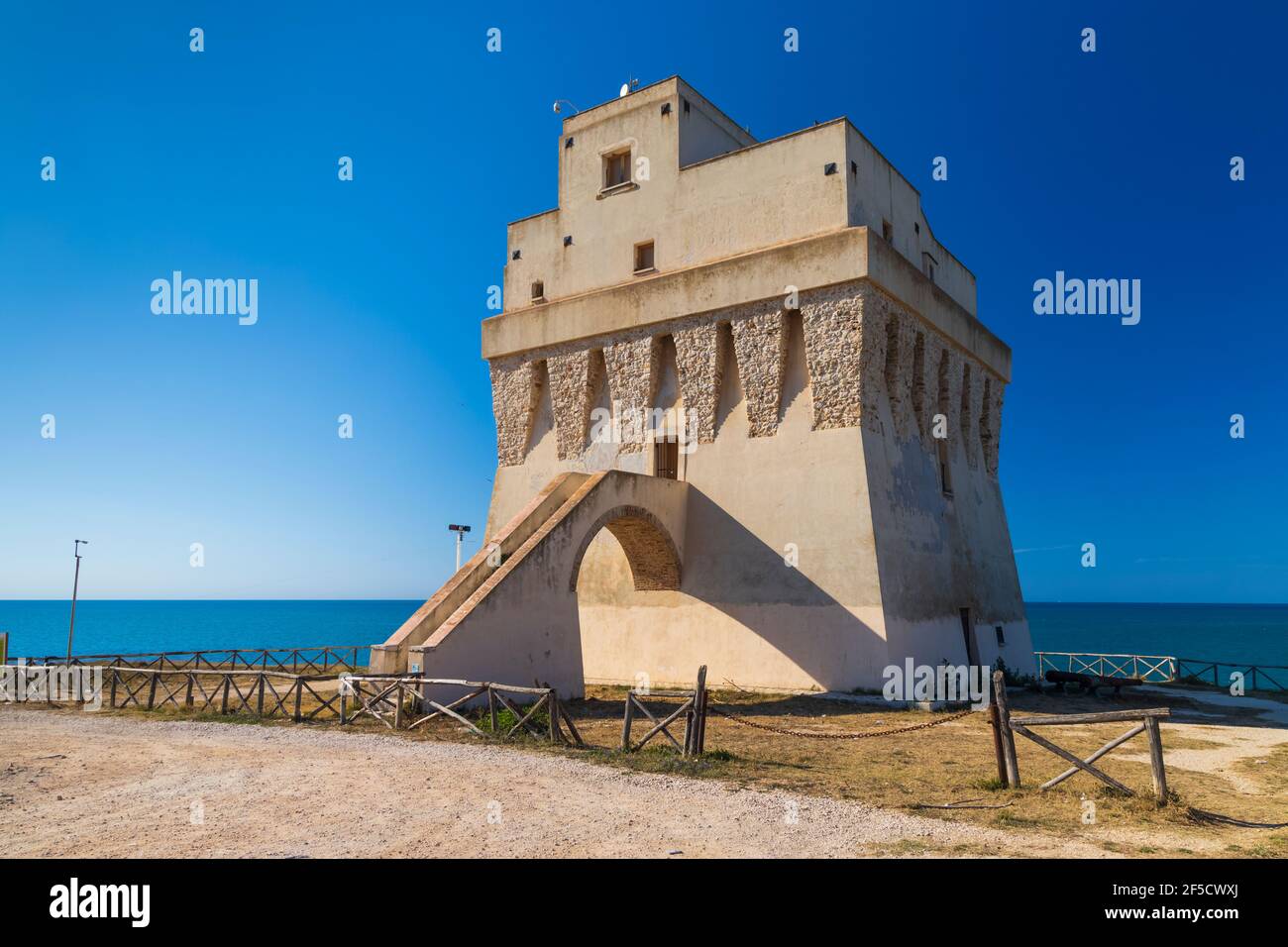 Torre Mileto castle near San Nicandro Garganico, Apulia, Italy Stock ...