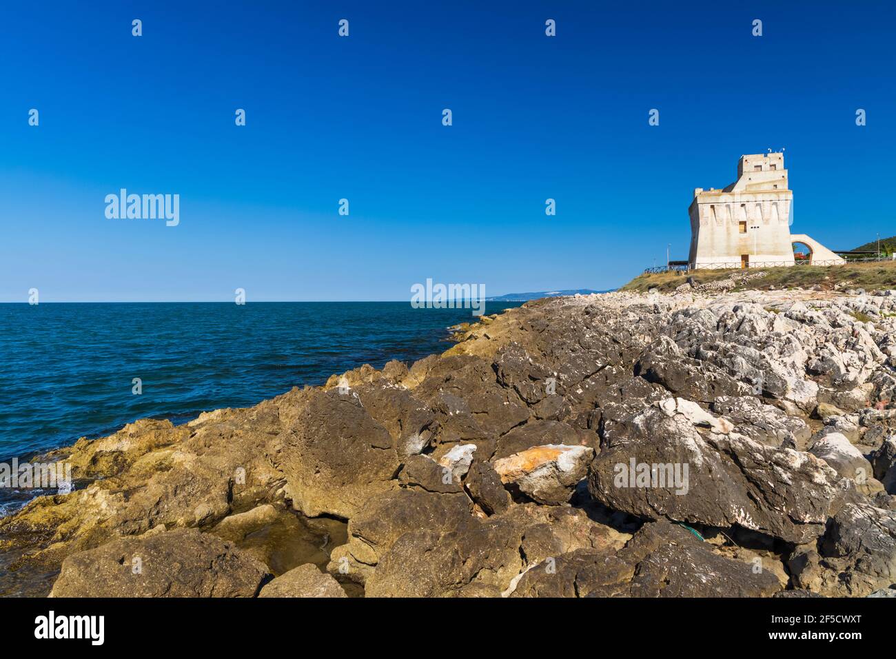 Torre Mileto castle near San Nicandro Garganico, Apulia, Italy Stock ...