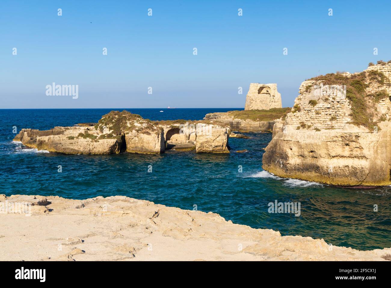 Roca Vecchia, Archaeological site near Torre di Roca Vecchia, Apulia ...