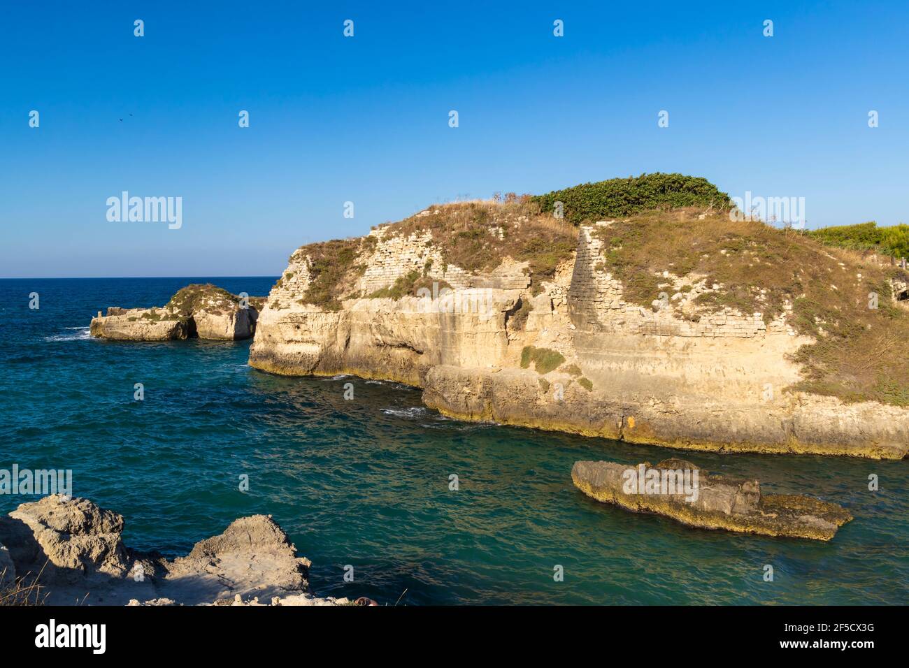 Roca Vecchia, Archaeological site near Torre di Roca Vecchia, Apulia ...
