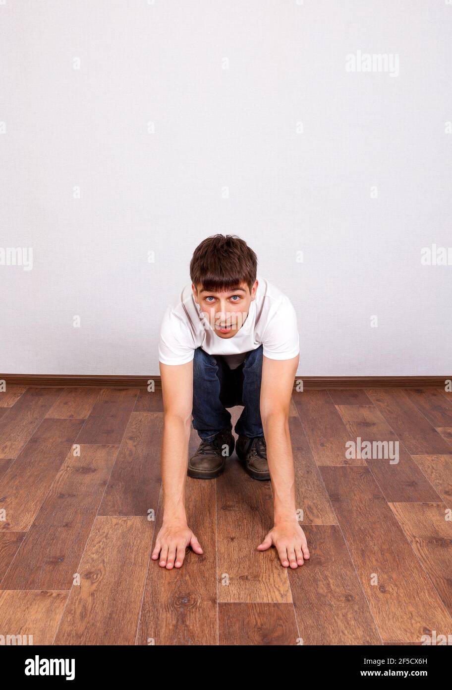 Man on the floor hi-res stock photography and images - Alamy