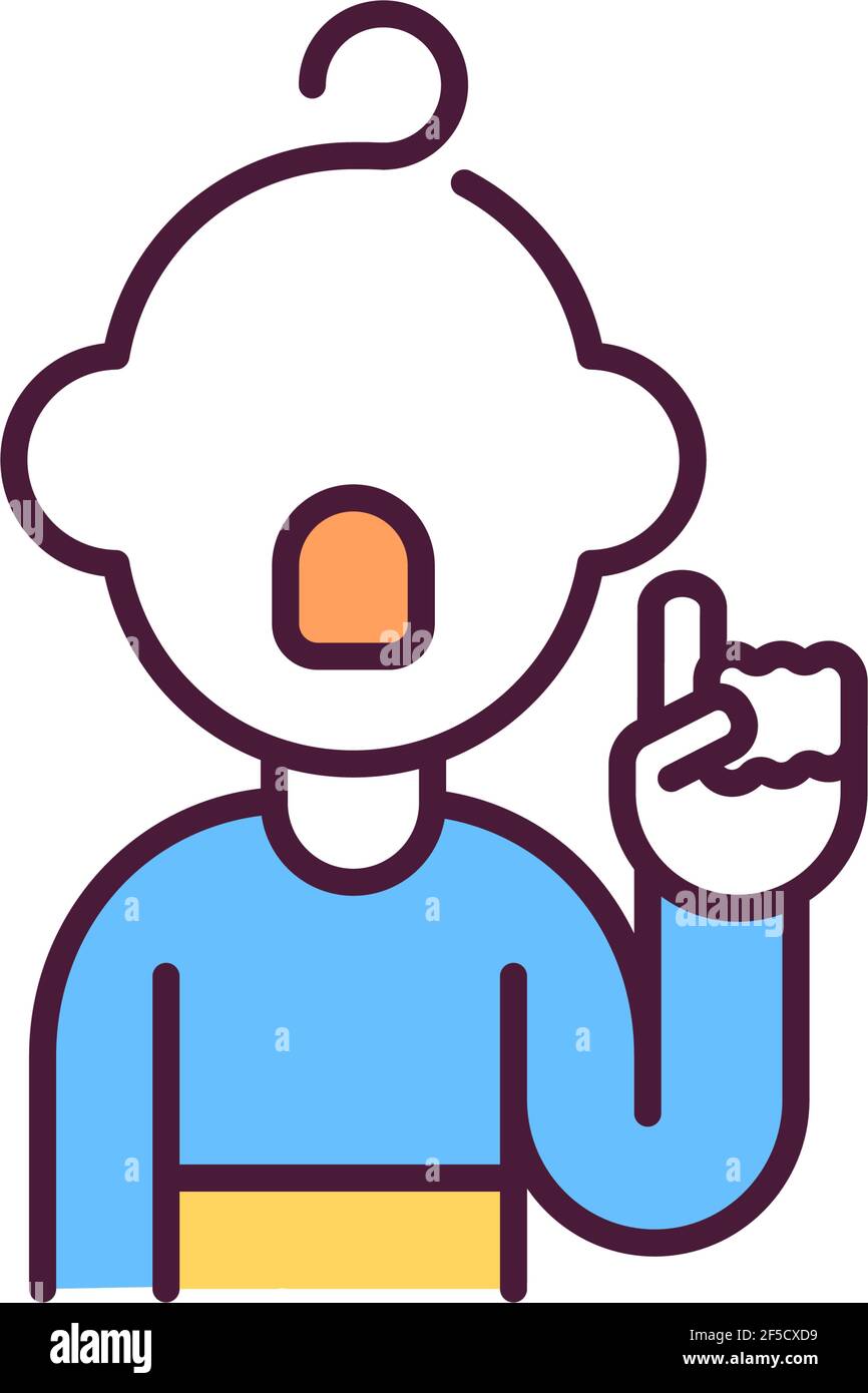 Child rights RGB color icon Stock Vector Image & Art - Alamy