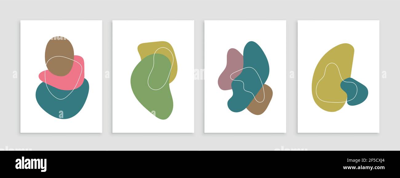 Abstract blotch shape. Liquid shape elements. Fluid dynamical colored ...