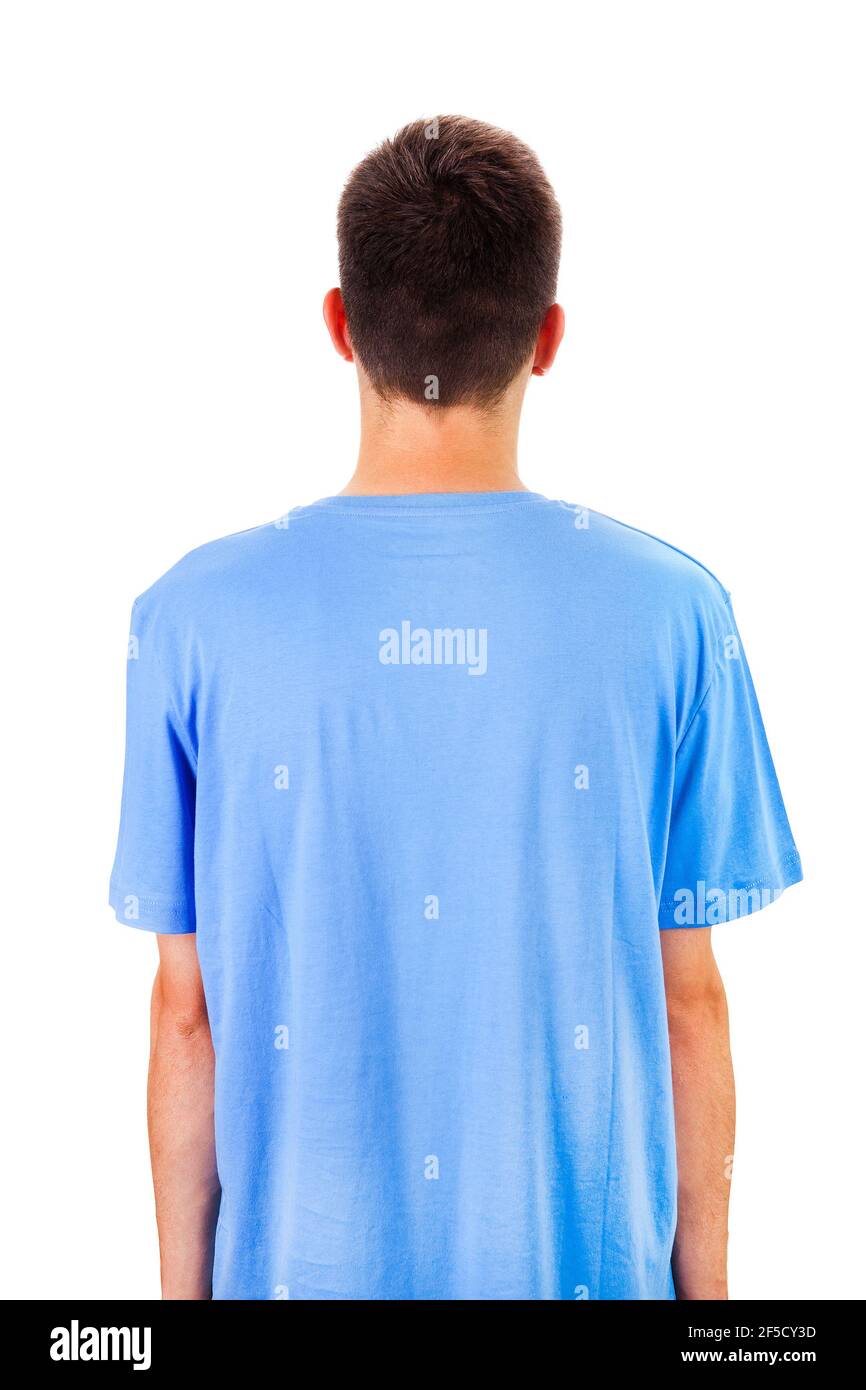 Young man rear view hi-res stock photography and images - Alamy