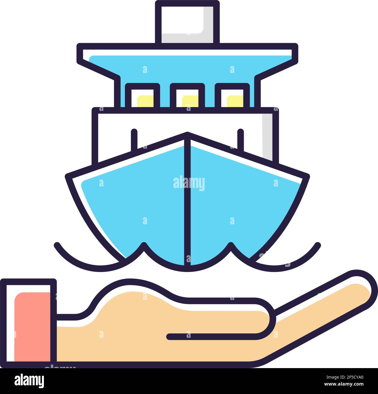 Cargo protection icon color Stock Vector Images - Alamy