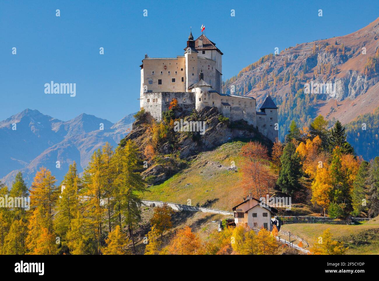 Switzerland tarasp castle hi-res stock photography and images - Alamy