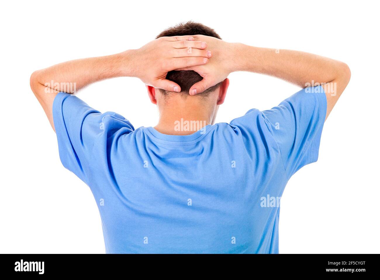 Crossed arms behind the head hi-res stock photography and images - Alamy