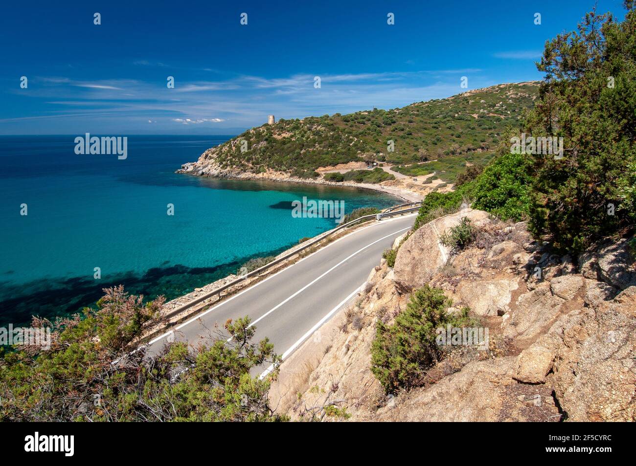 Sardinia road hi-res stock photography and images - Alamy