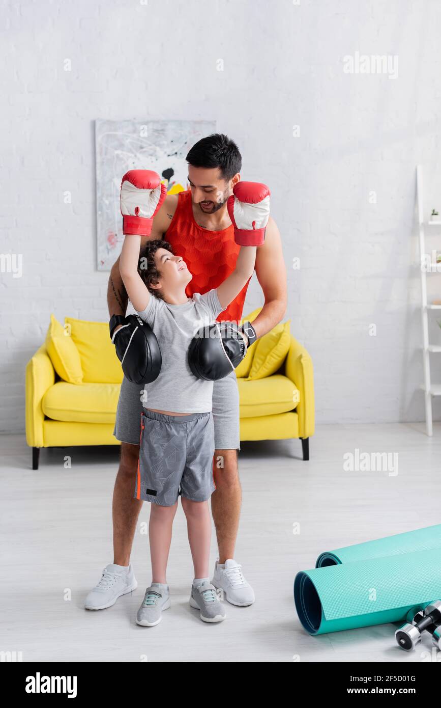 Boy With Boxing Gloves High Resolution Stock Photography and Images - Alamy