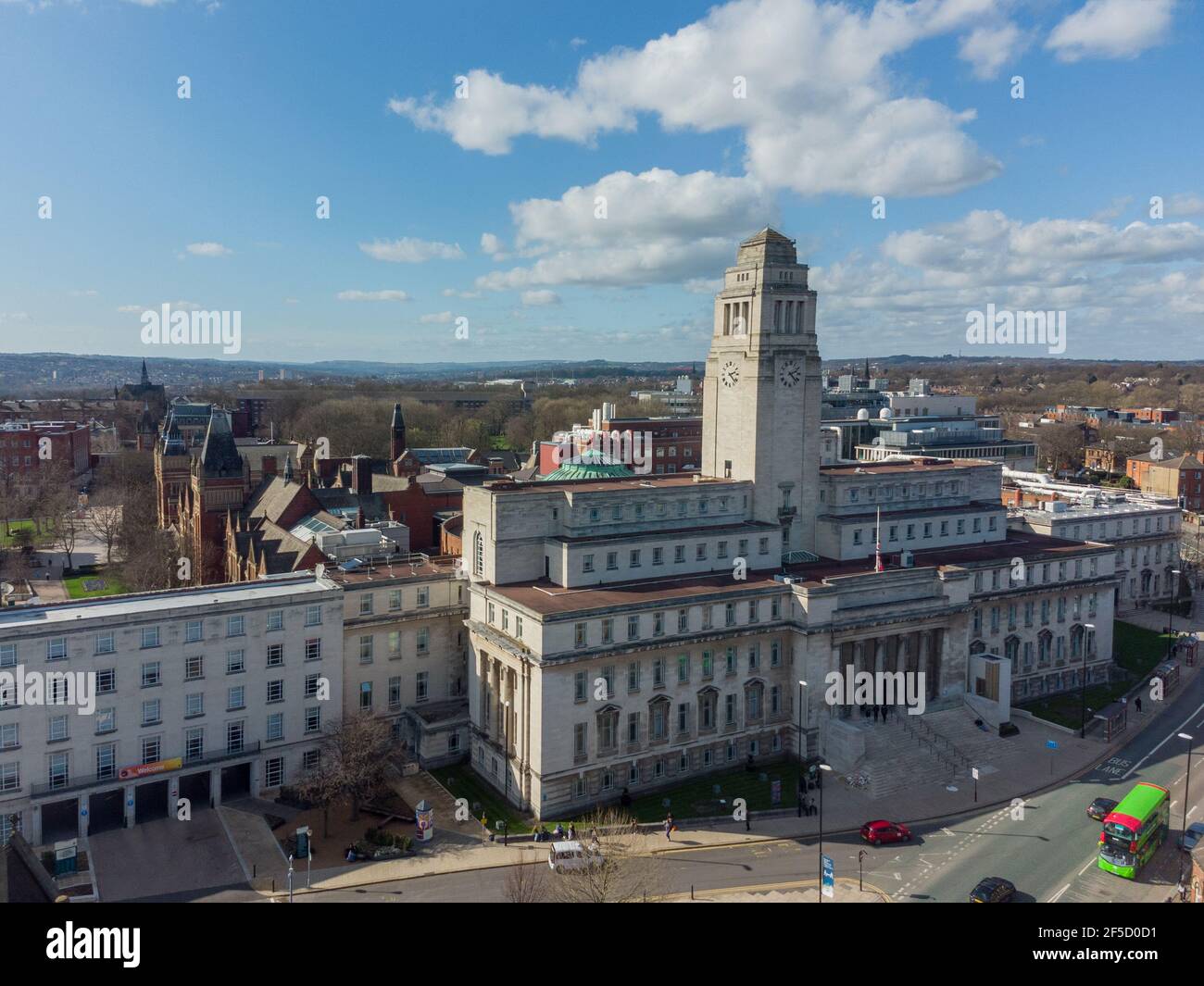 Leeds university building, Yorkshire, United Kingdom. The iconic ...