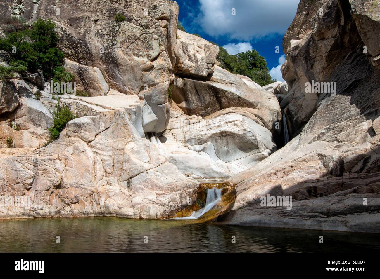 natural granite pools, Bau Mela waterfalls, Villagrande Strisaili ...