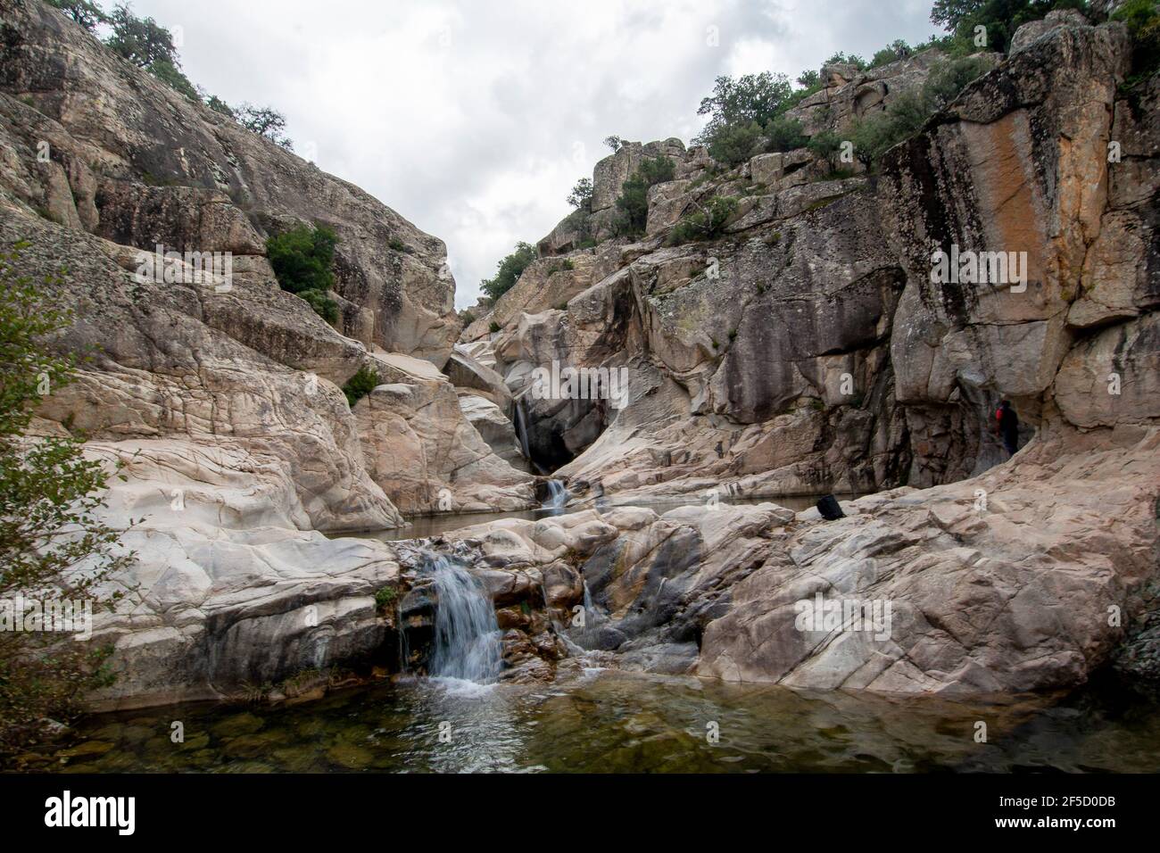 natural granite pools, Bau Mela waterfalls, Villagrande Strisaili ...