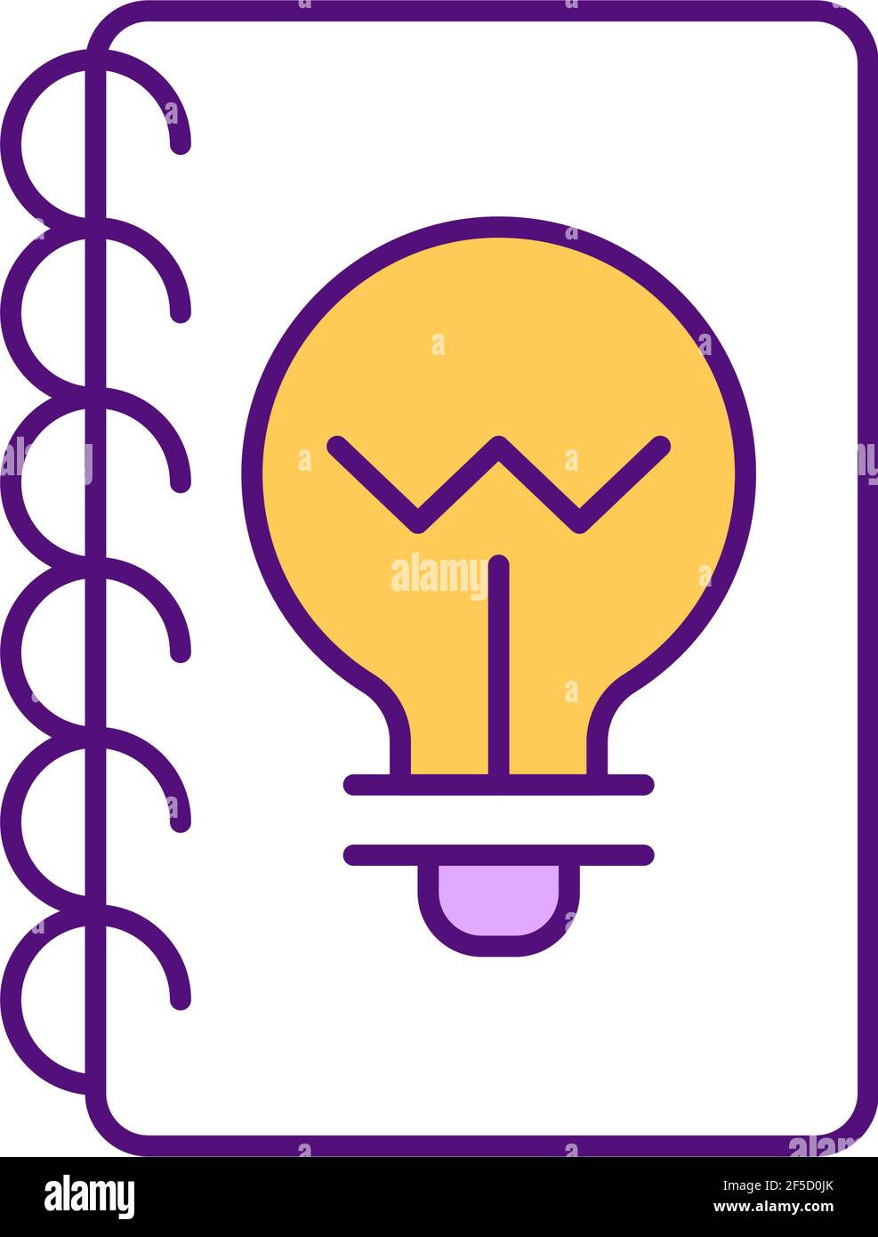 Idea journal RGB color icon Stock Vector Image & Art - Alamy