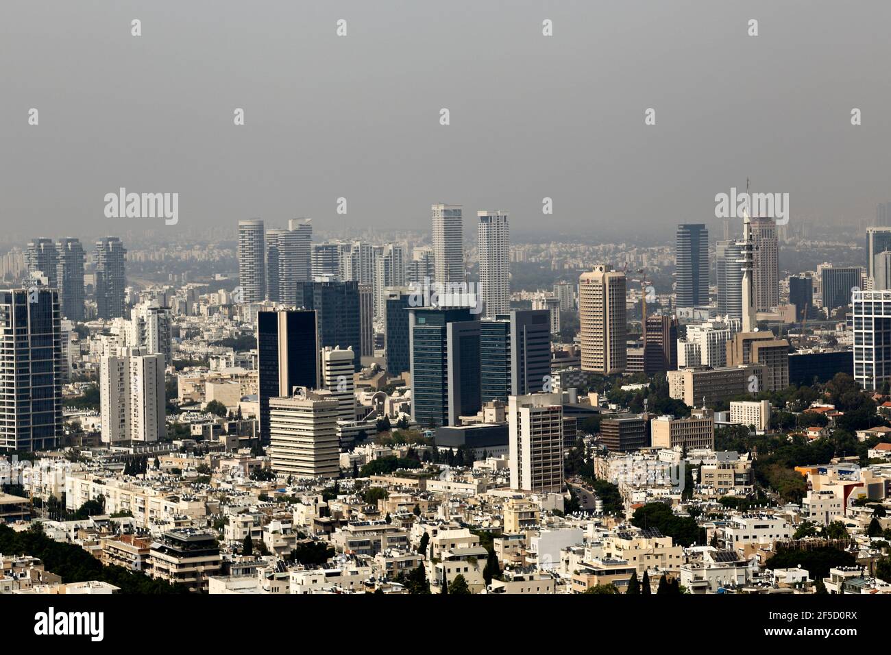 Tel Aviv, Israel Skyline as seen from north Stock Photo - Alamy