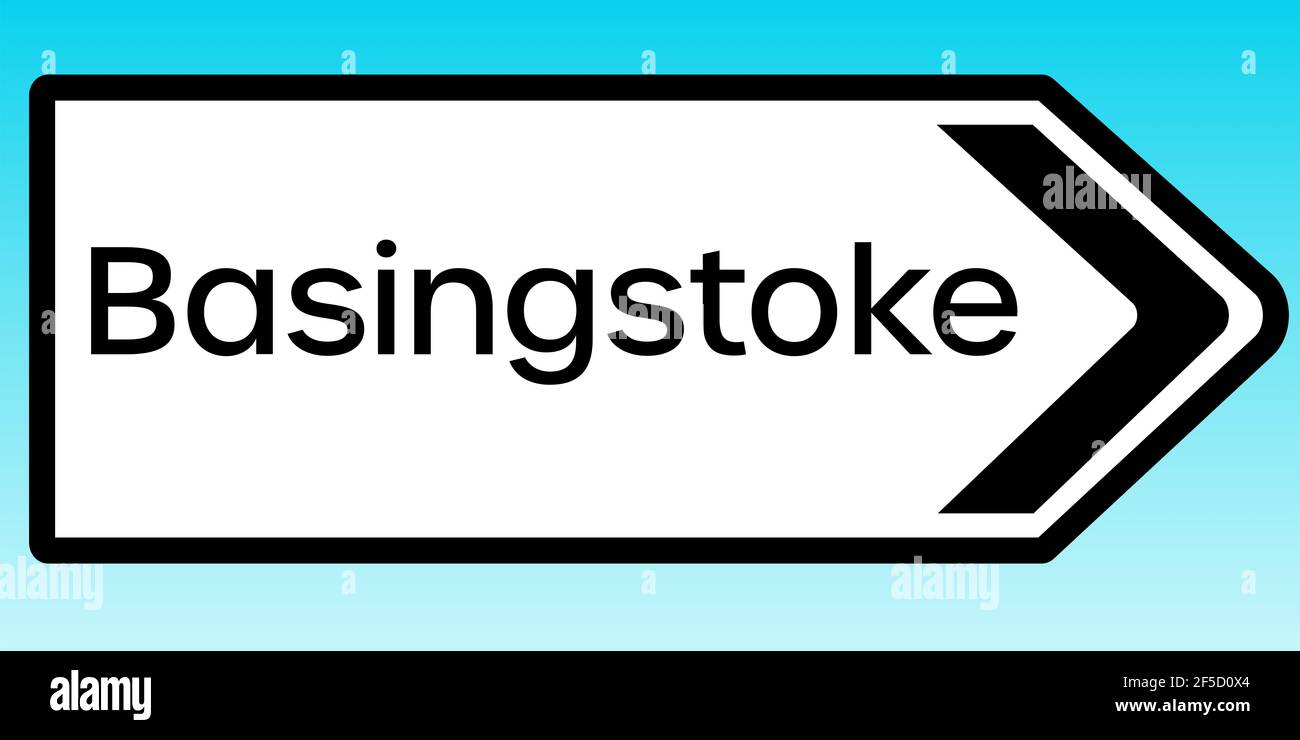 Basingstoke road sign hi-res stock photography and images - Alamy
