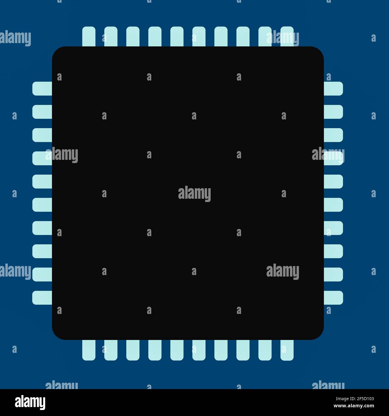 An illustration of a Microprocessor for use as a logo or web decoration ...
