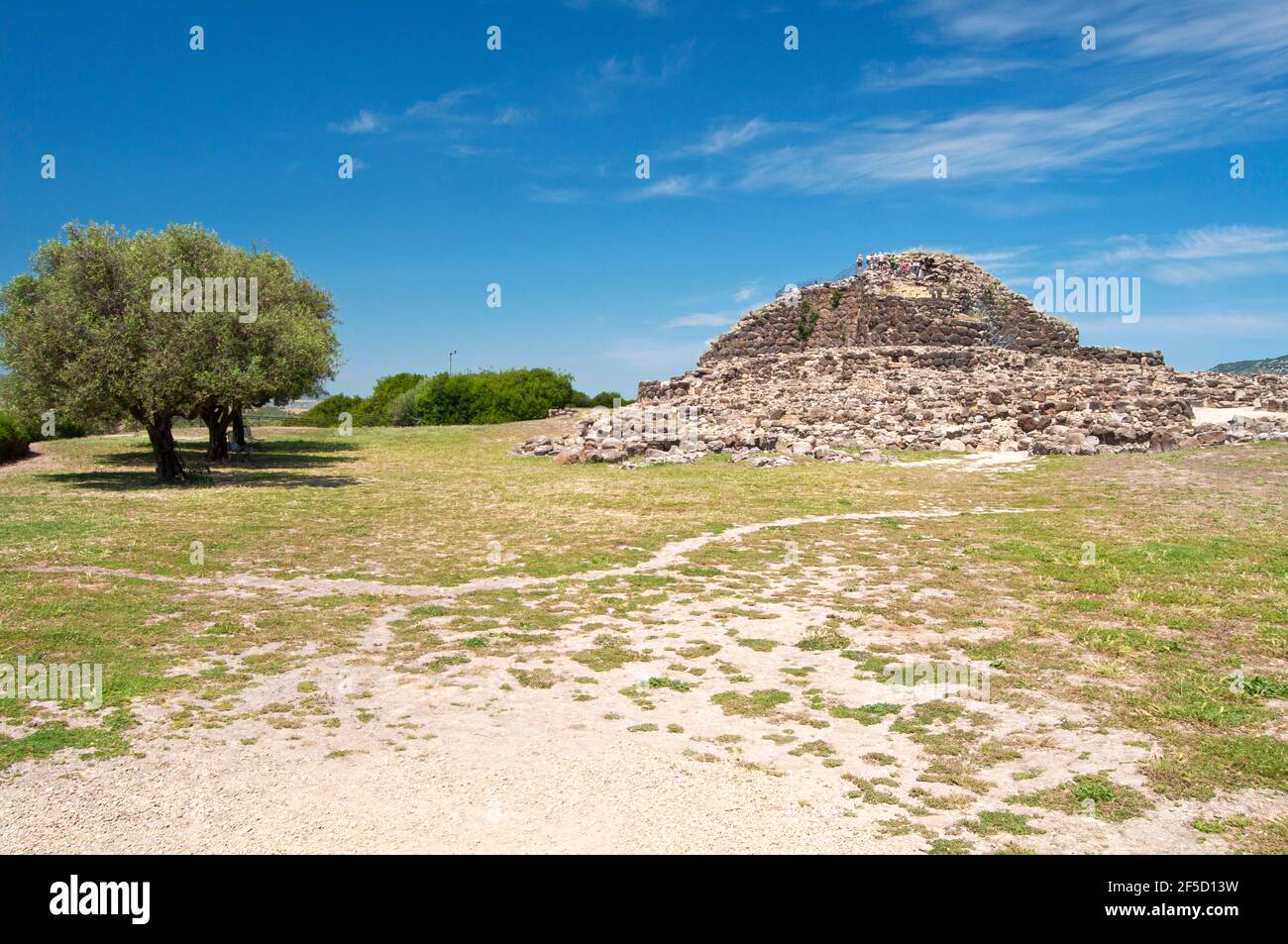 Barumini, Sardinia, Italy. View of archeological nuragic complex of Su ...