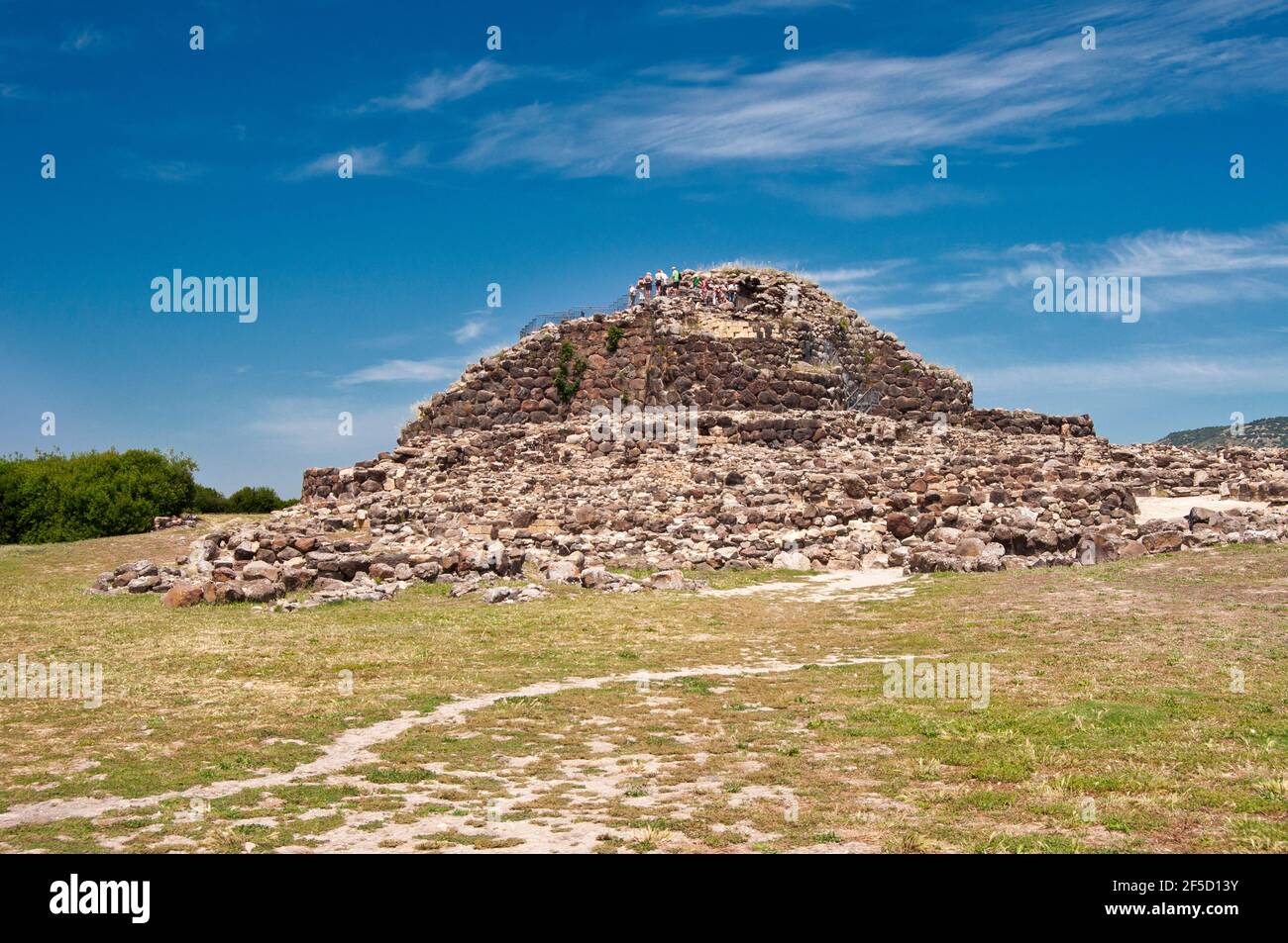 Barumini, Sardinia, Italy. View of archeological nuragic complex of Su ...