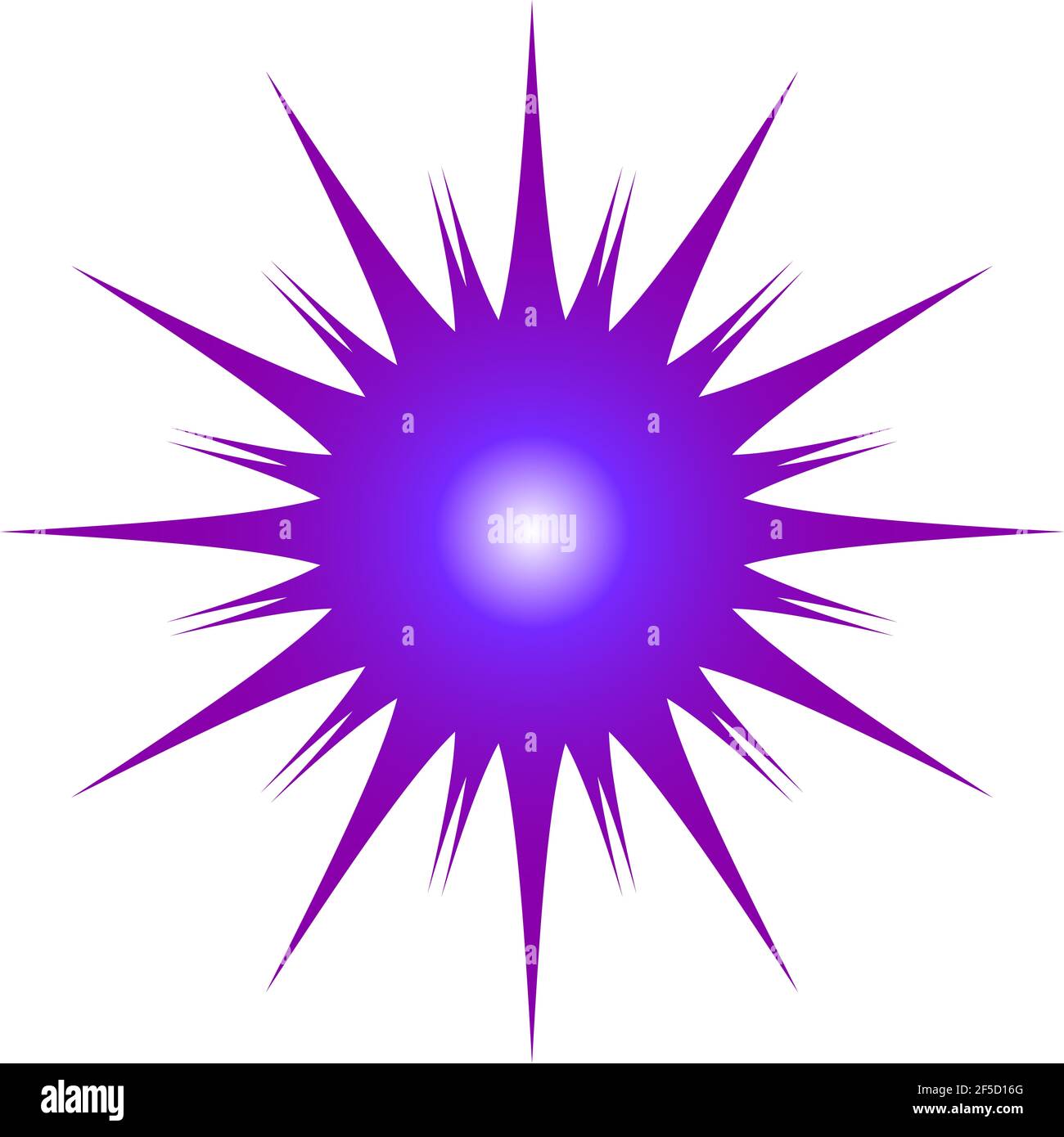 A Purple and Blue Starburst graphic pattern suitable for use as a logo ...