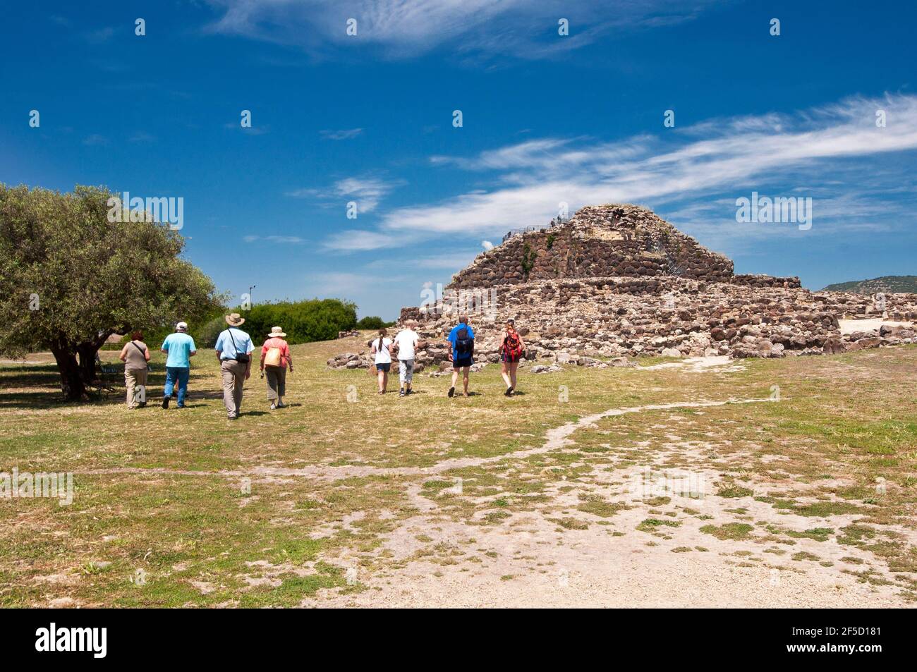 Barumini, Sardinia, Italy. View of archeological nuragic complex of Su ...