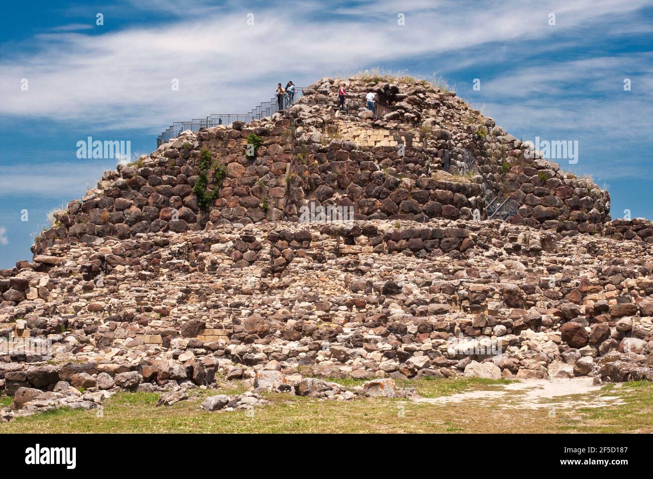 Barumini, Sardinia, Italy. View of archeological nuragic complex of Su ...