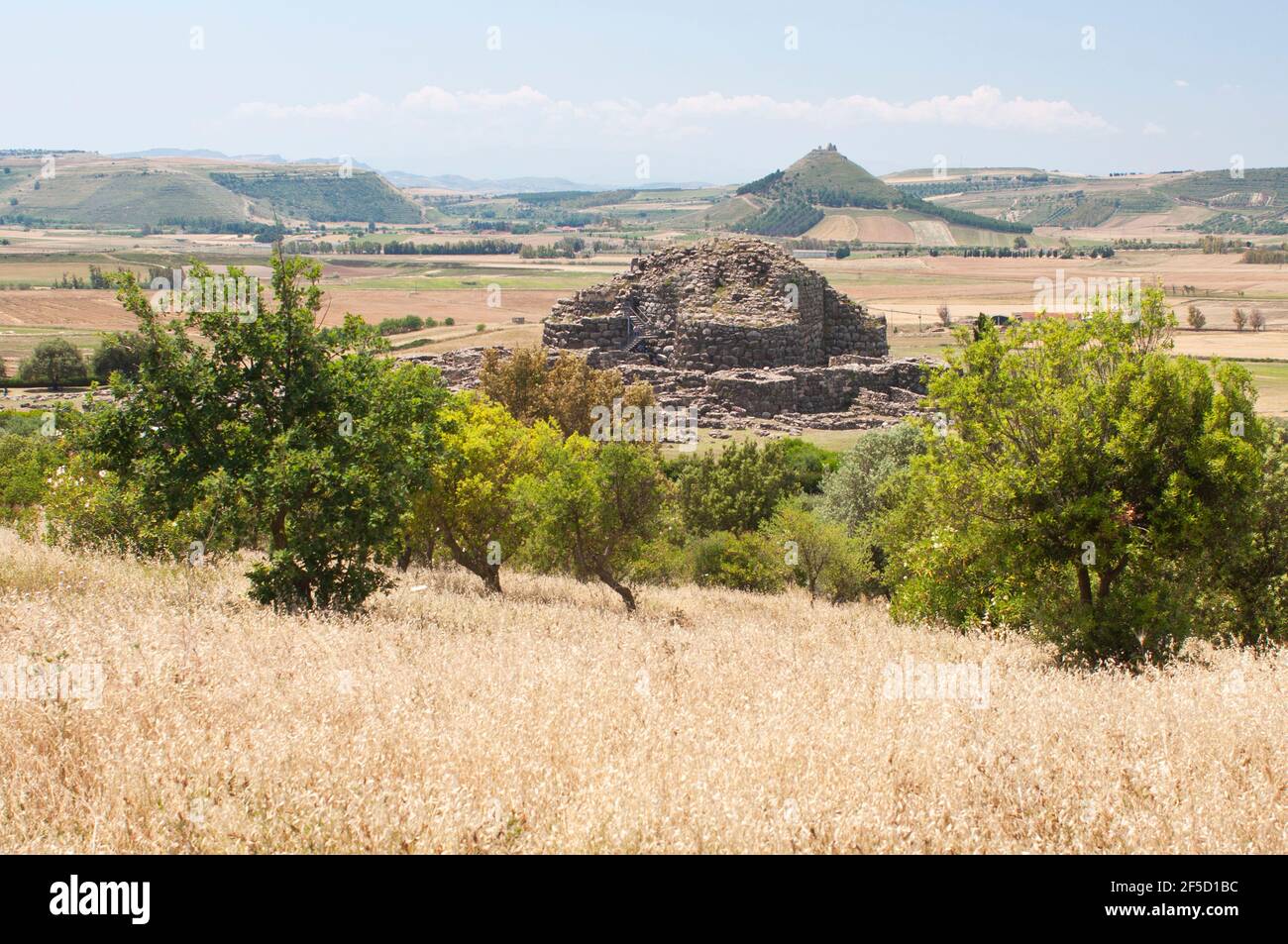 Barumini, Sardinia, Italy. View of archeological nuragic complex of Su ...