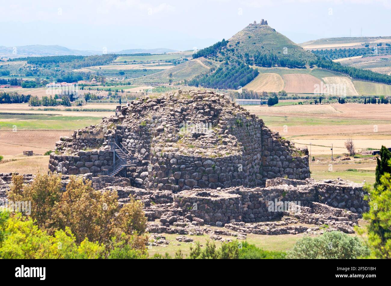 Barumini, Sardinia, Italy. View of archeological nuragic complex of Su ...