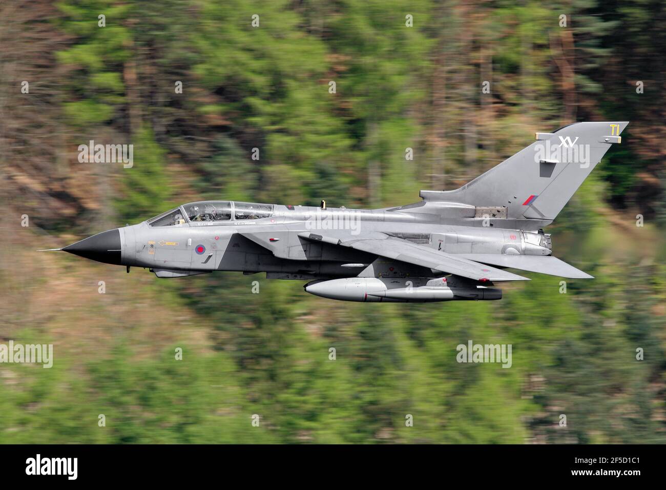 RAF Royal Air Force Panavia Tornado fighter bomber with wings swept ...